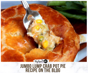 Jumbo Lump Crab Pot Pie - Delicious Crab Meat Pot Pie Recipe