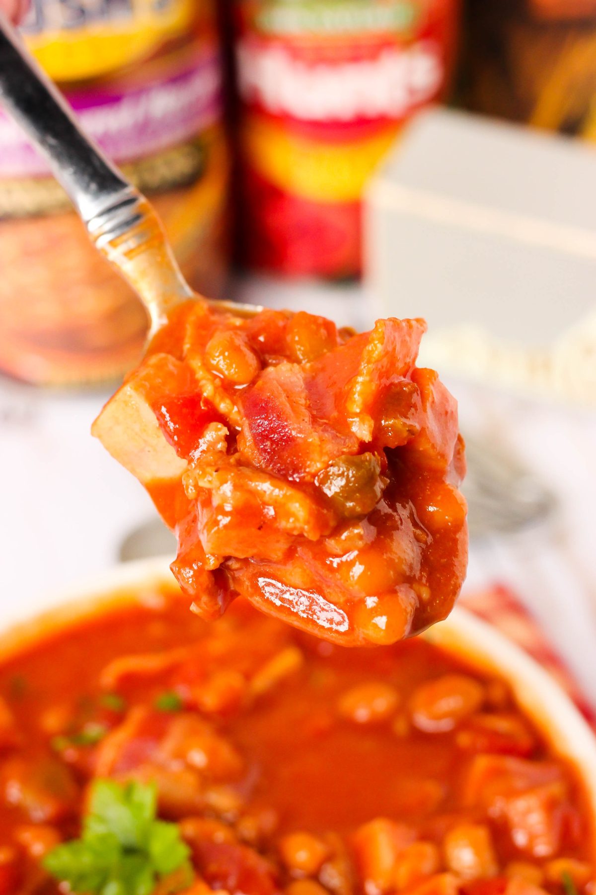 Maple Bacon and Ham Baked Bean Chili - Big Bear's Wife