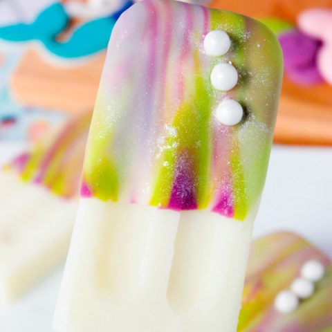 Mermaid Magic Shell (Mermaid Popsicles) #SummerDessertWeek - Big Bear's ...