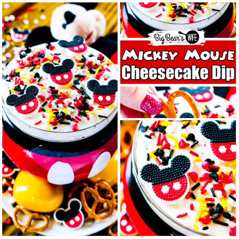 Mickey Mouse Cheesecake Dip - Big Bear's Wife : Mickey Mouse Dessert