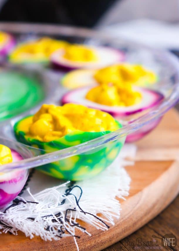 Evil Dragon Deviled Eggs #HalloweenTreatsWeek - Big Bear's Wife
