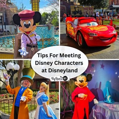 Tips For Meeting Disney Characters at Disneyland - Big Bear's Wife